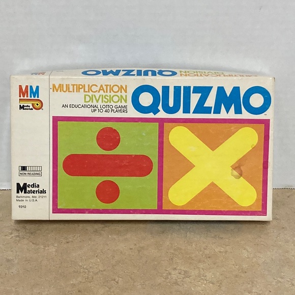 Toys | Vintage Quizmo Lotto Game For Multiplication And Division | Poshmark